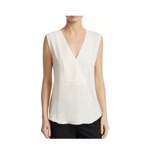 Theory | Tops | Theory Crossover Shell Blouse In Ivory | Poshmark